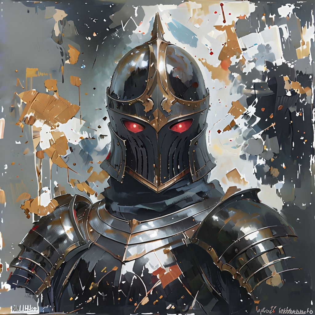 General of knights in black armor by kirill plusnin - Playground