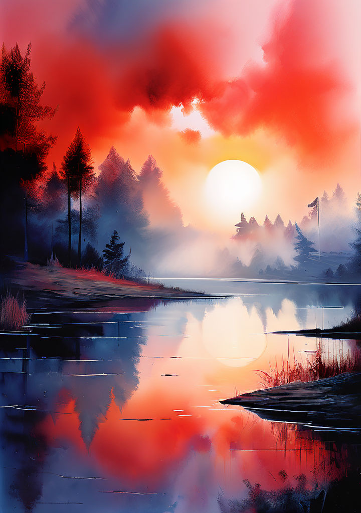 Charming summer landscape in a modern small town near a larg... by Sergio - Playground