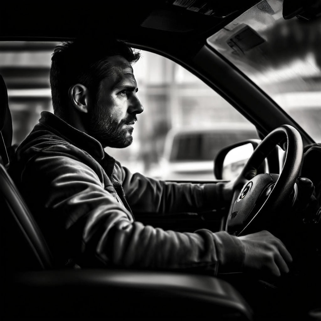 Driver behind the wheel by Ali Asad - Playground Driver behind the wheel by Ali Asad - Playground