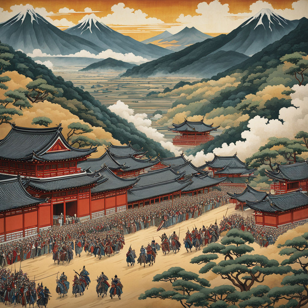 Creating a 2D fresco depicting the Sengoku period (1467–1603... by FH Dream - Playground