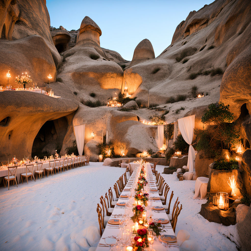 Inside the Cappadocia Cave is a bohemian-inspired oval weddi... by ...