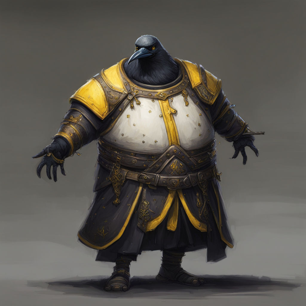 Morbidly obese anthropomorphic crow death cleric showing off... by ...