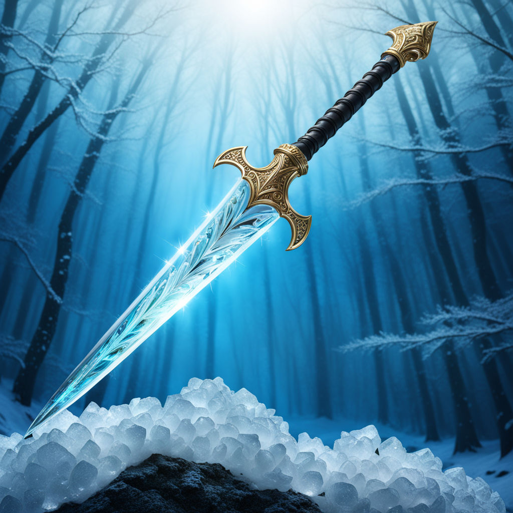 Enchanted rapier made out of ice by Sol Invictus - Playground