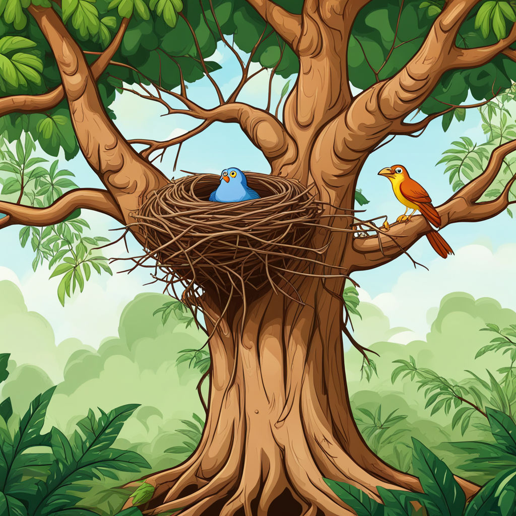 A empty nest on the tree by Momin Mukhtar - Playground