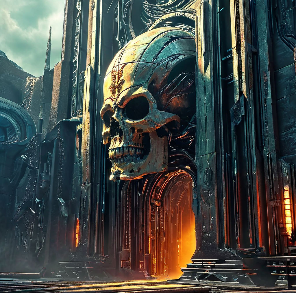 Warhammer 40k-inspired colossal futuristic factory by Shaun Croucher ...