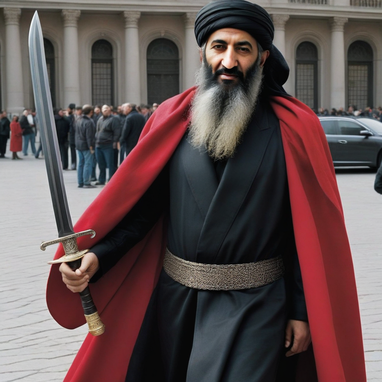 A photo reasitic elderly long hair and raggedy beard Osama B... by ...