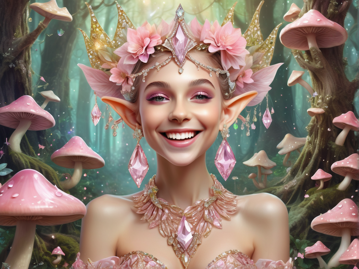 Digital art of an elf lady by Deborah Bailey - Playground