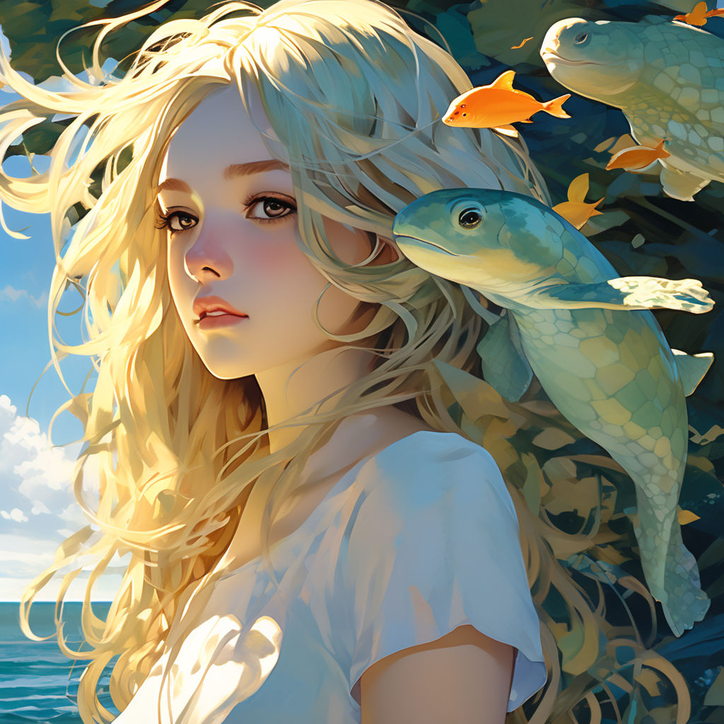 Half-moon girl by Siwon Ahn - Playground