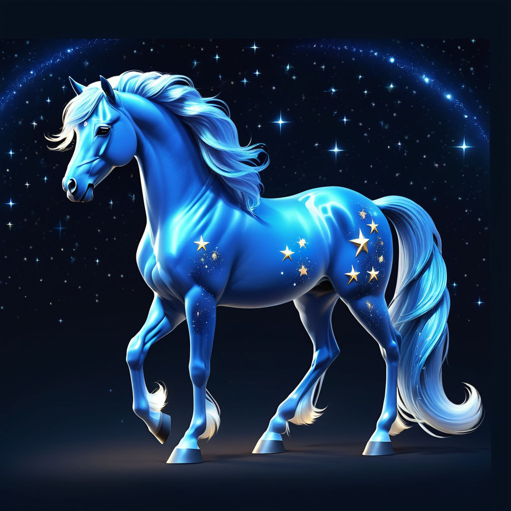 Star horse: A celestial horse whose mane and tail are made ... by Акулы ...