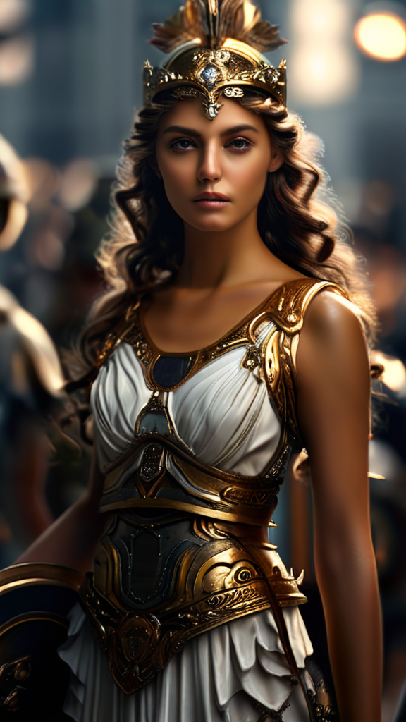 The beautiful Goddess Athena by Digital Inversiones - Playground