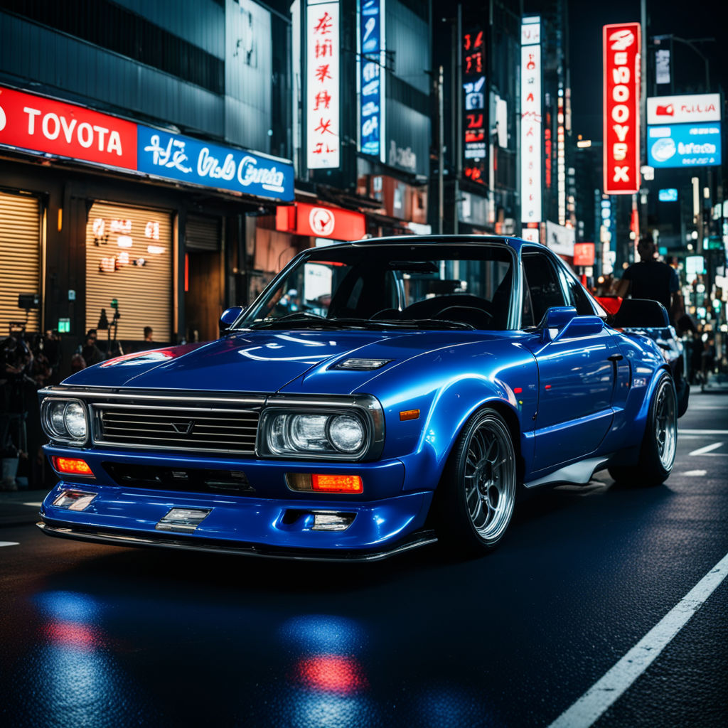 Red honda nsx from 1998 with a wide body kit with neon headl... by יוגב ...