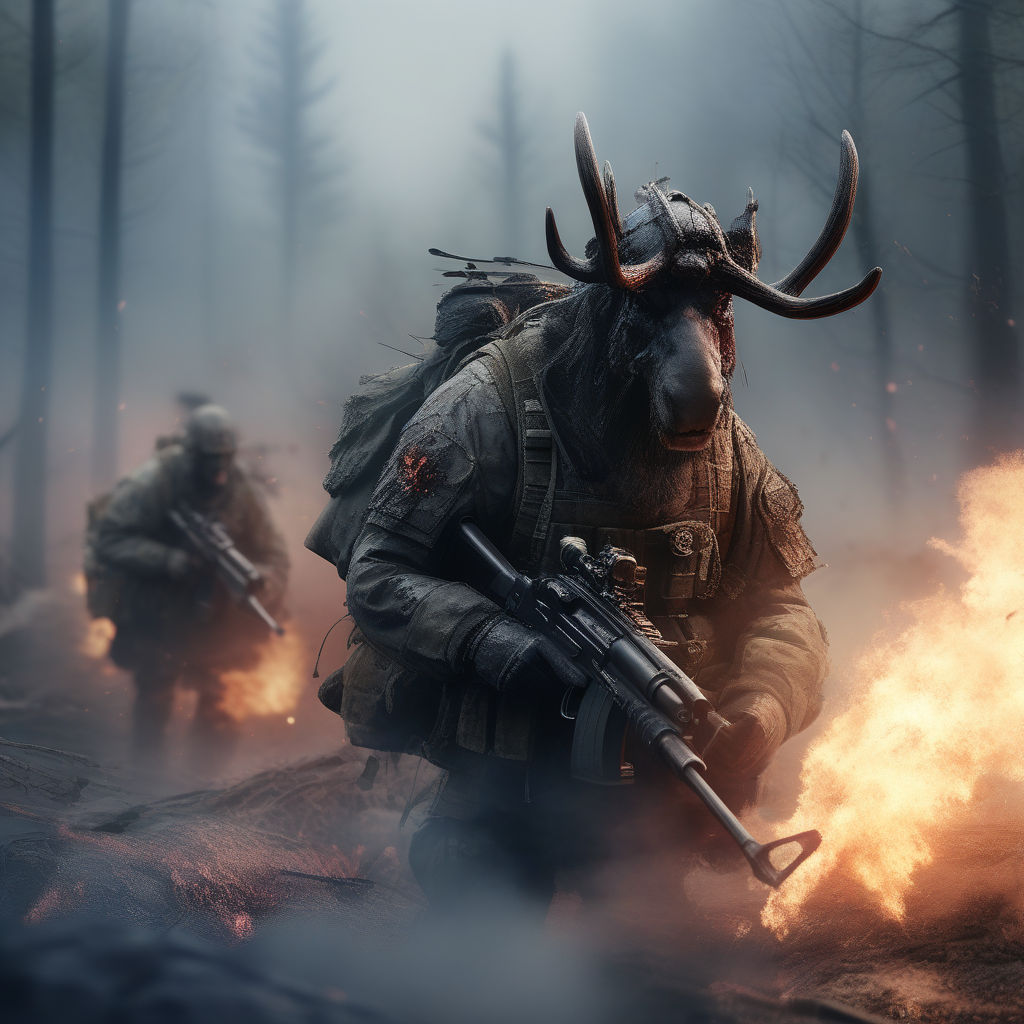 War moose. Helmet by A Peak - Playground
