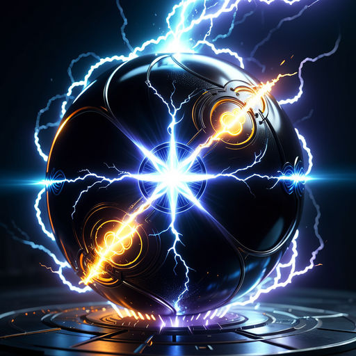 A ball-lightning of eldritch energy. concept art. particle e... by ...