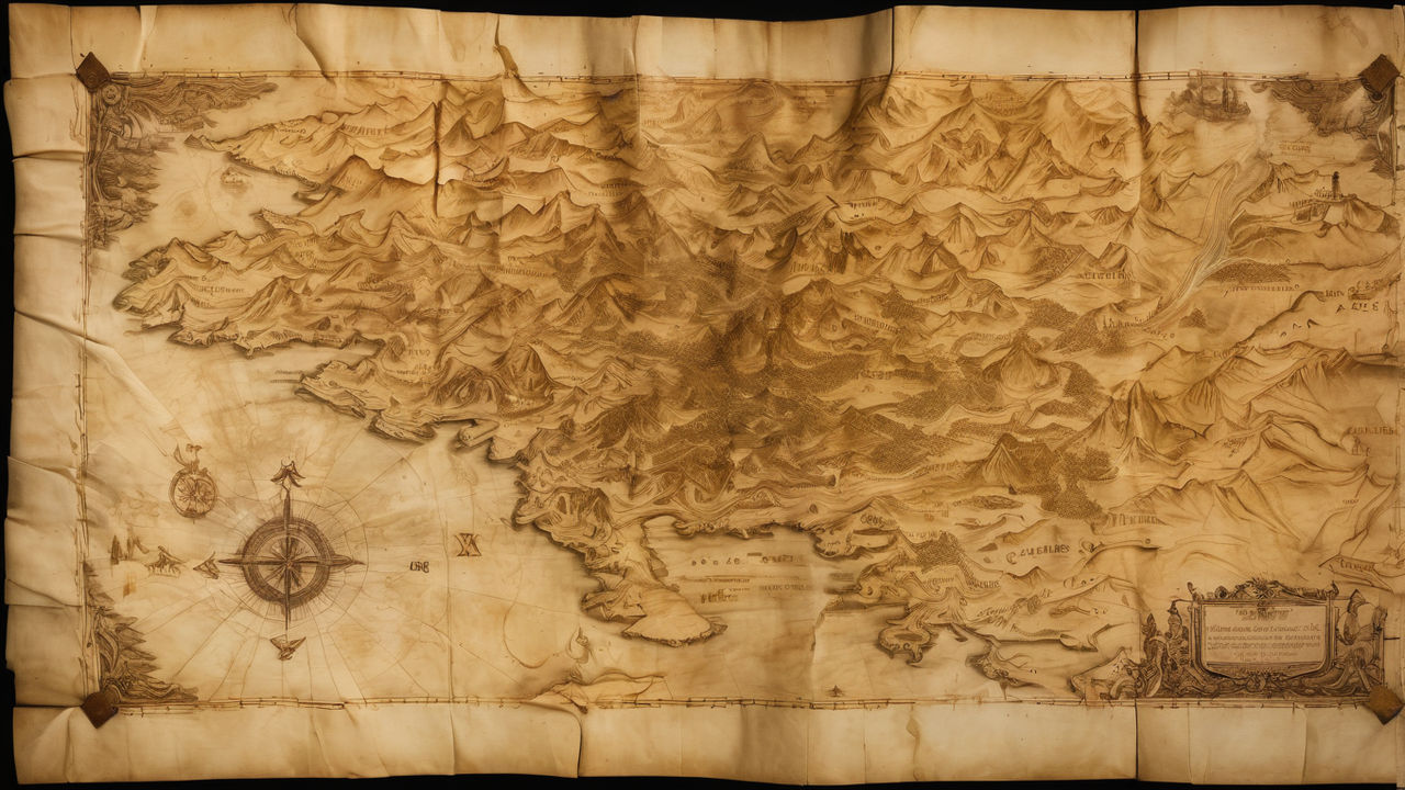 Ancient parchment map by Abhinav Singh - Playground