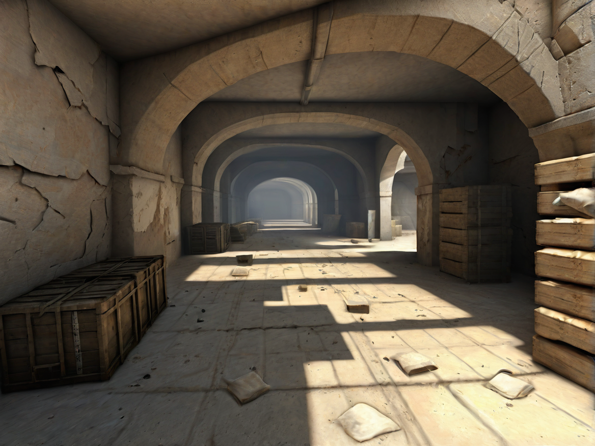 Counter-Strike map Dust2 visualized in 3D by Yuliya Nepovinnykh ...