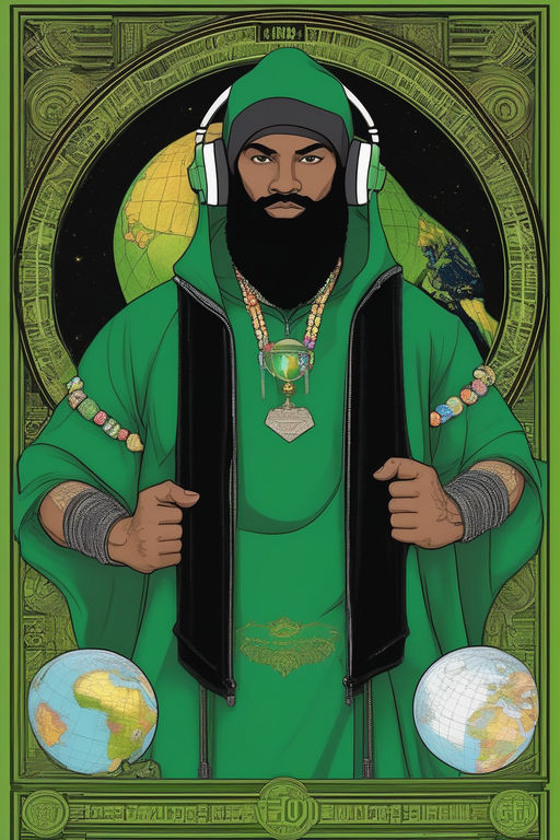 Would you please: Render an image: The modern-day Atlas with... by ...