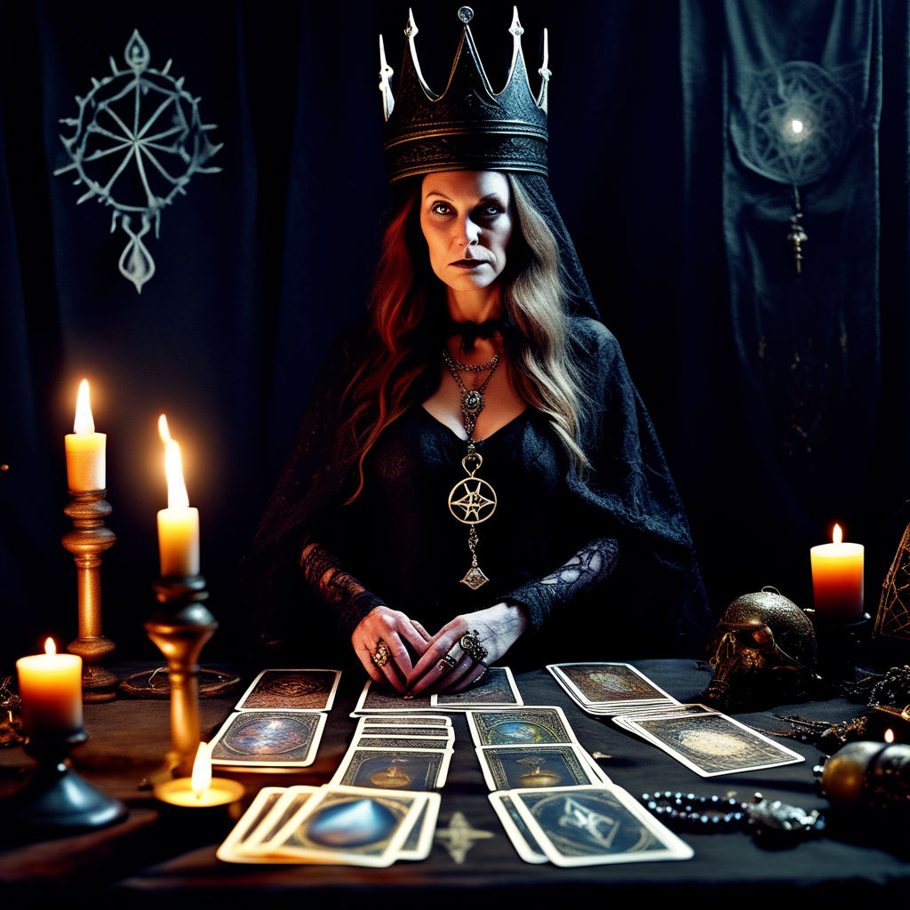 Witch tarot witchcraft magic occult black magic realistic by la noche ...