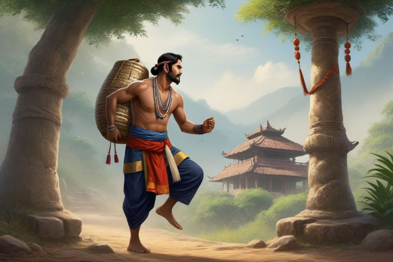 A traditional Indian sipai depicted in a sneaky pose by funstory ...