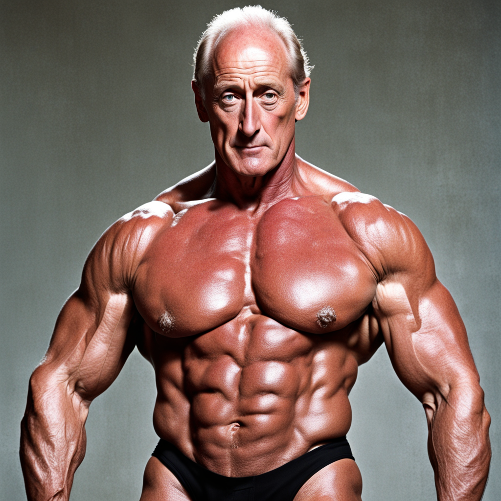 Bodybuilder older Charles Dance huge muscles old color by outset413x ...