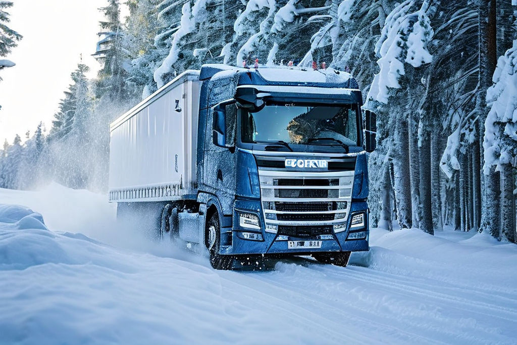 Scania truck encased in sparkling snow by касвентил - Playground