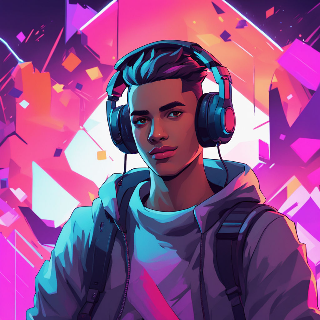 A dynamic and vibrant profile picture for a gamer on Discord... by max ...