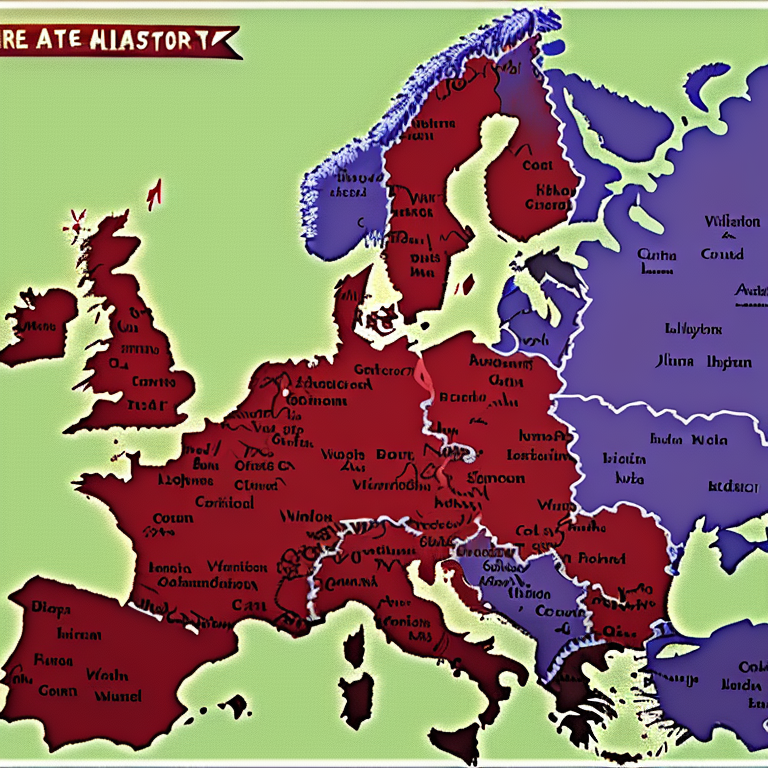 Alternate history map of europe by LenaLenaLena - Playground