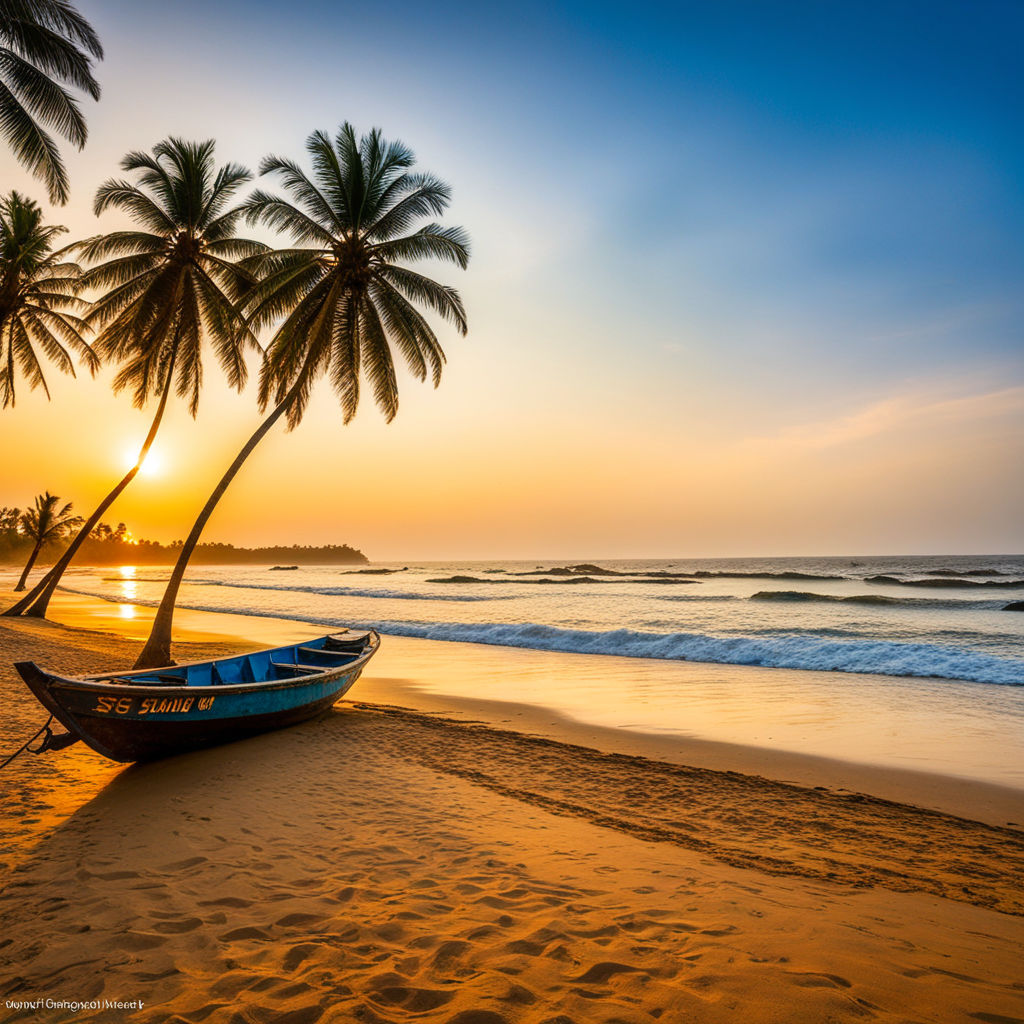 South Goa beach scene captured at golden hour by Tanuja Singh - Playground