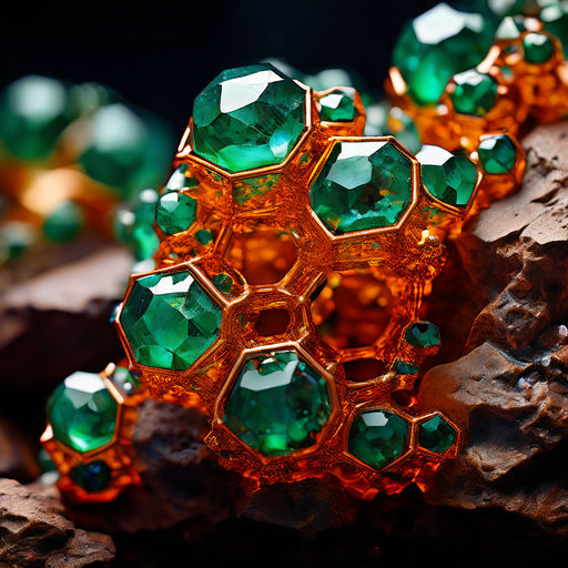 The molecular structure of emerald by Andrew Basills - Playground