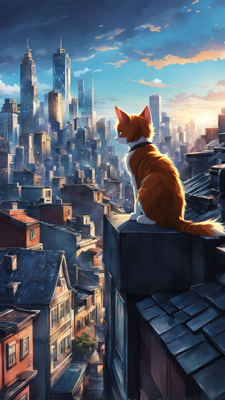 Emma’s gaze shifts downward to a rooftop by Muskan Gautam - Playground