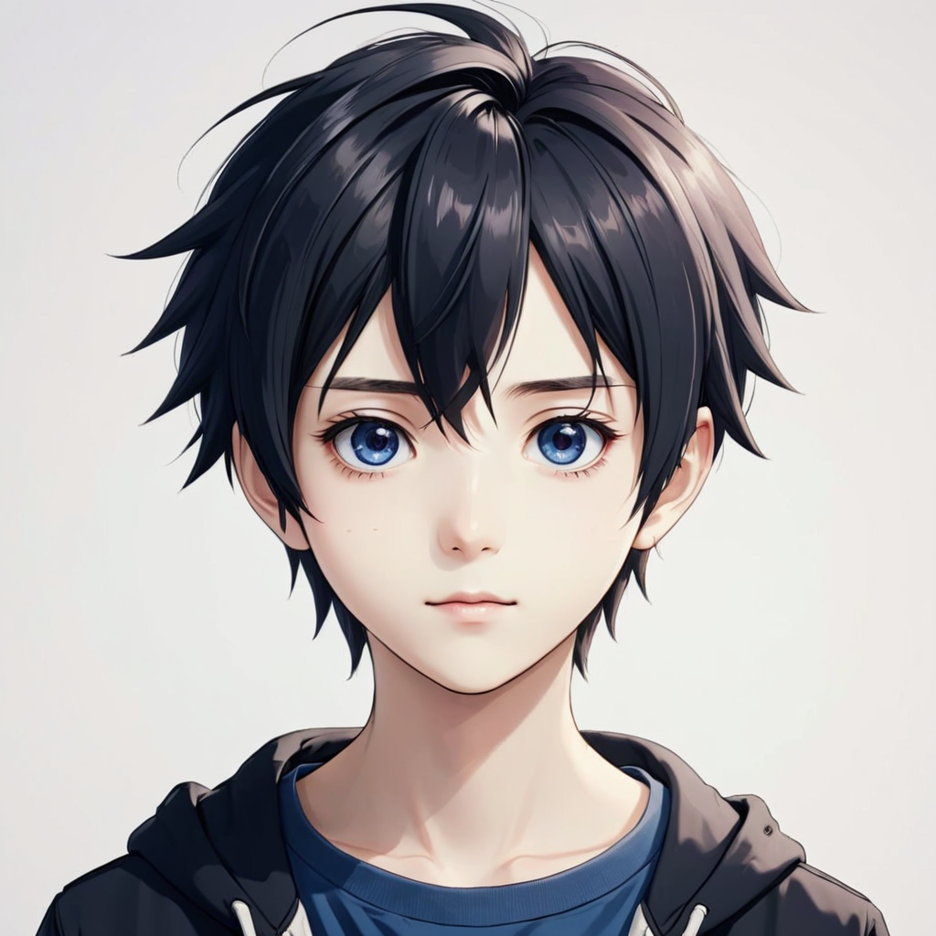 Anime boy's face by GlimpseMaster - Playground