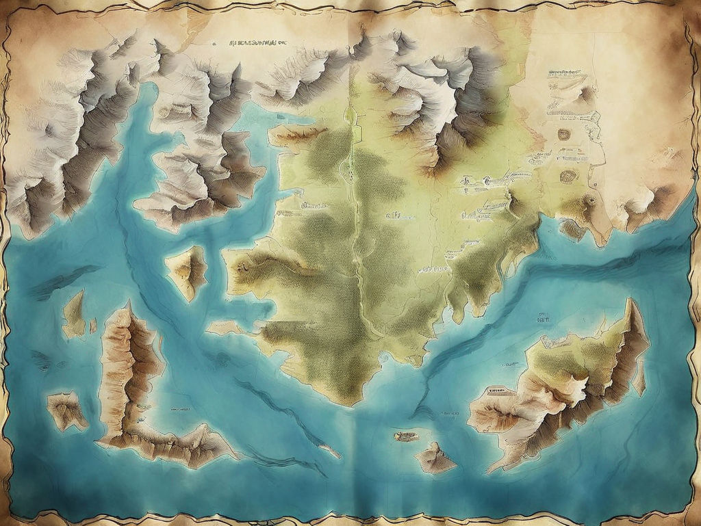 Fantasy map emulating medieval cartography by Renan gustavo Oliveira ...