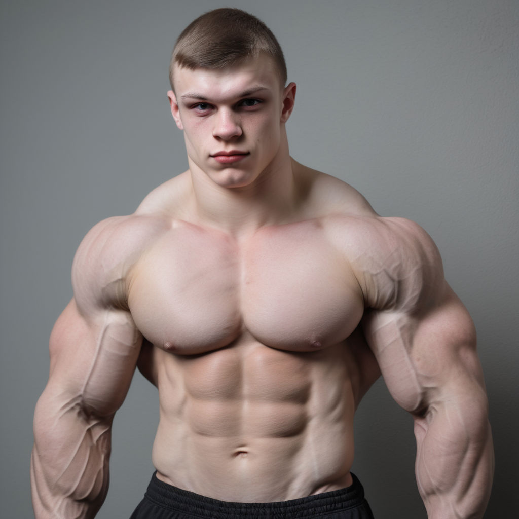 A giant slavic teenage young muscle behemoth by Boy FromMs - Playground