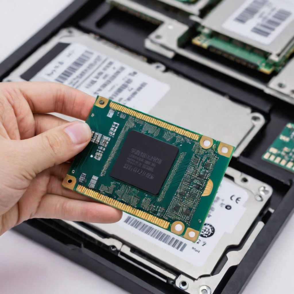 Show photos of SSD mass production process with white backgr... by 용킹 ...