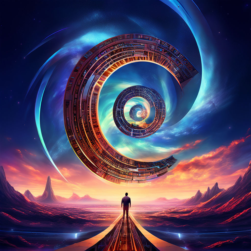 Business logo integrating the Fibonacci sequence by Reed G - Playground