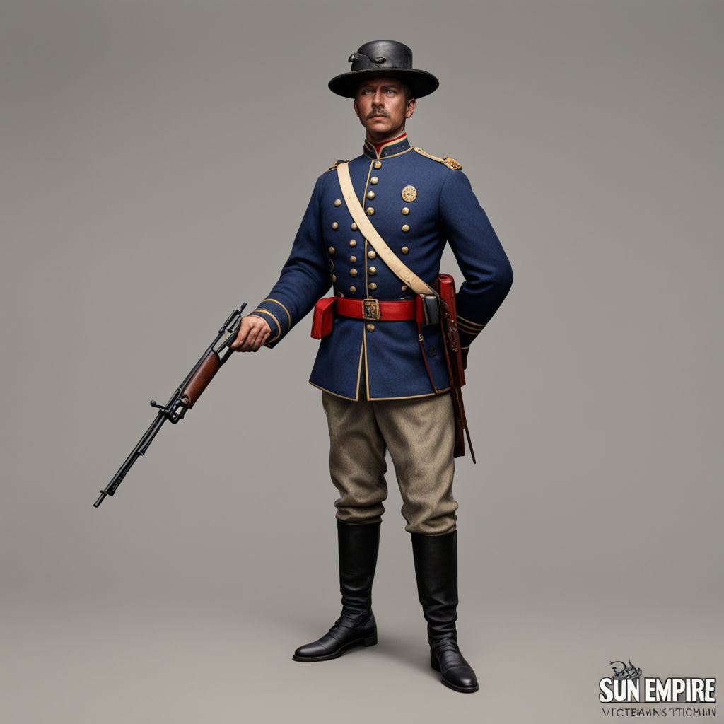 Sun empire victorian era 1898 soldier rifleman by Justin Vicaro ...
