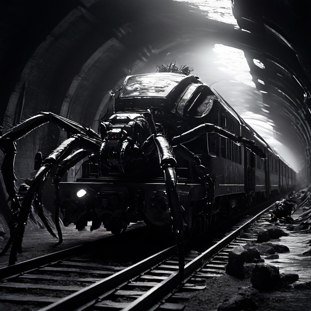 Giant mutated spiders with deformities attack an armored tra... by soul ...