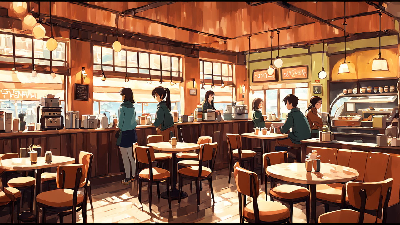 Studio Ghibli and Makoto Shinkai inspired rendition of a coz... by The ...