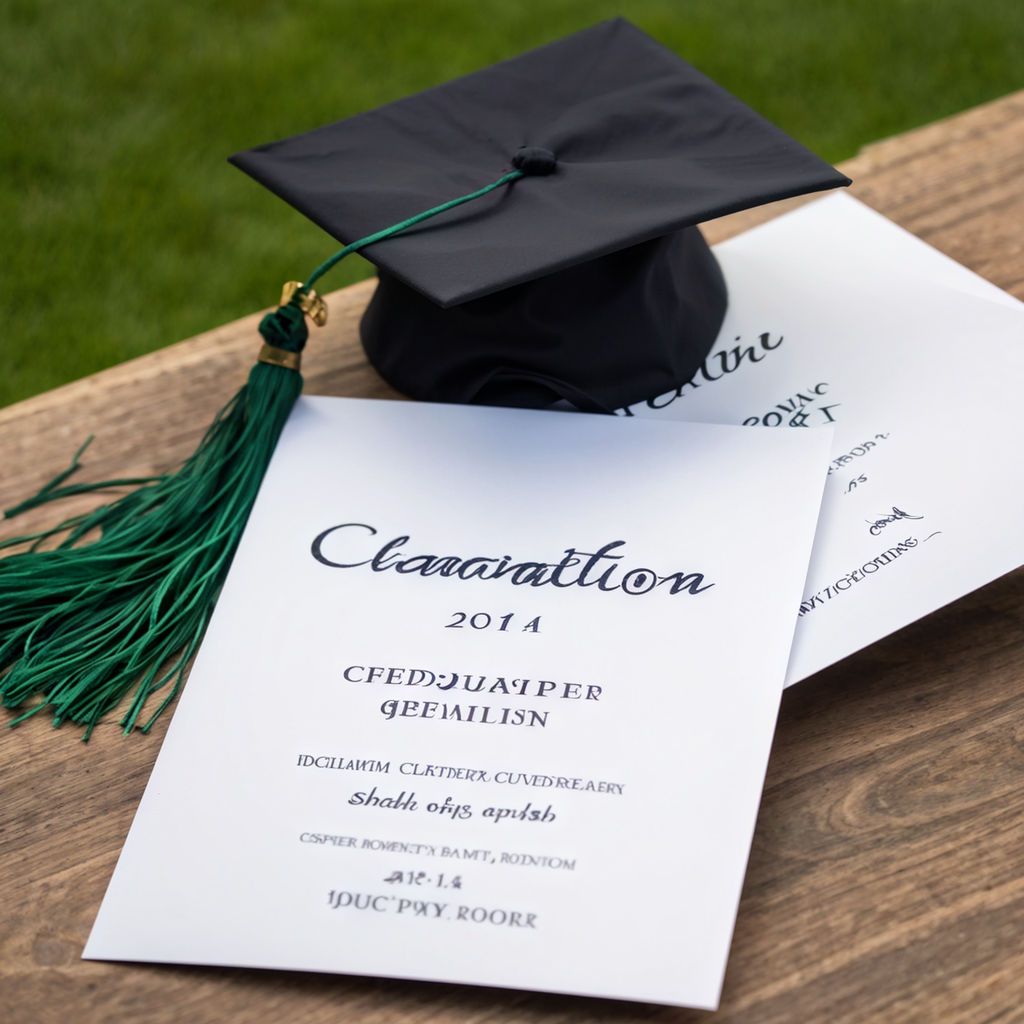 Graduation invitation card by I.C Melvin - Playground