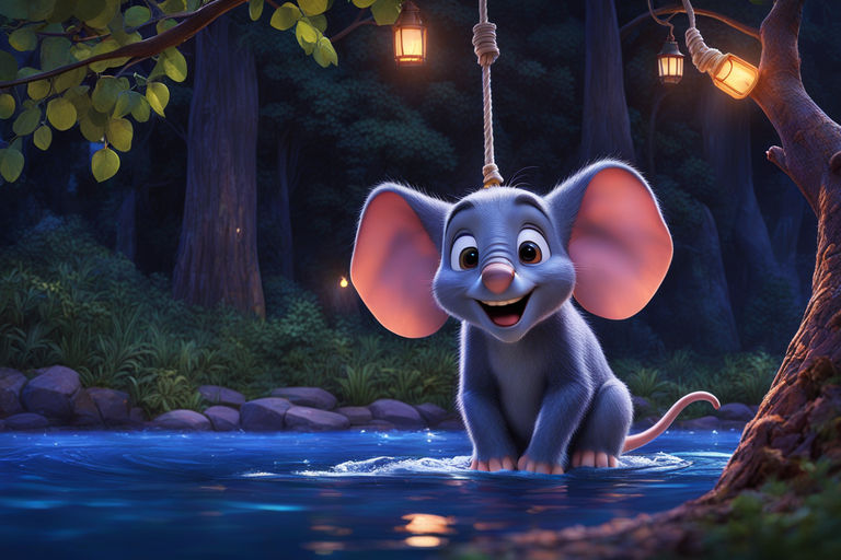 A Pixar 3D animation unfolds as a mouse skillfully cuts a ro... by ...