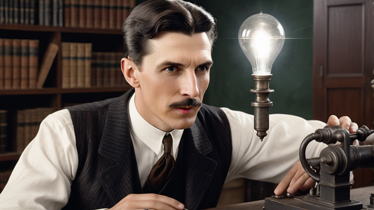 1920s Nikola Tesla look-alike by Marcus Lowth - Playground