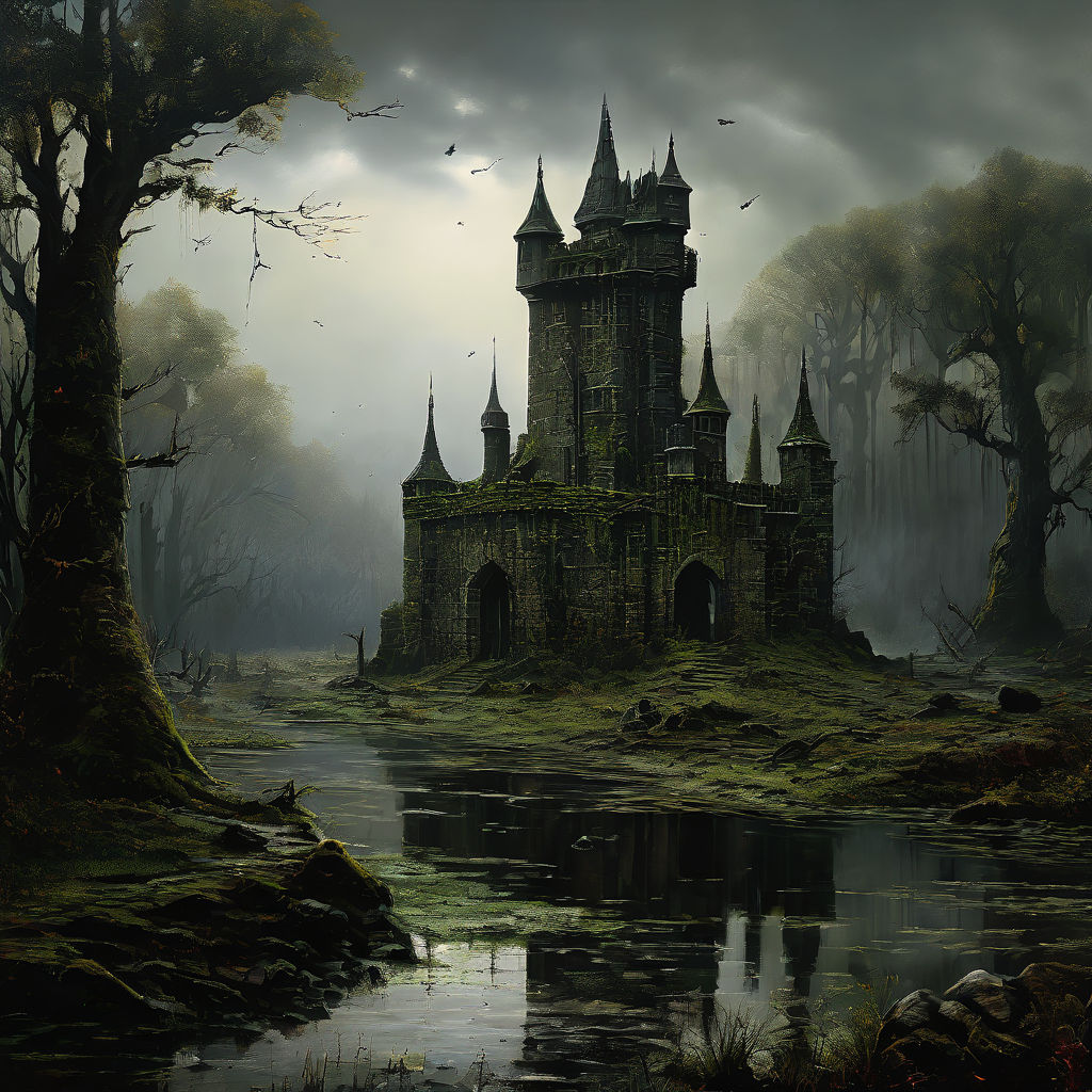 Fantasy painting depicting a small square by Wellink360 - Playground