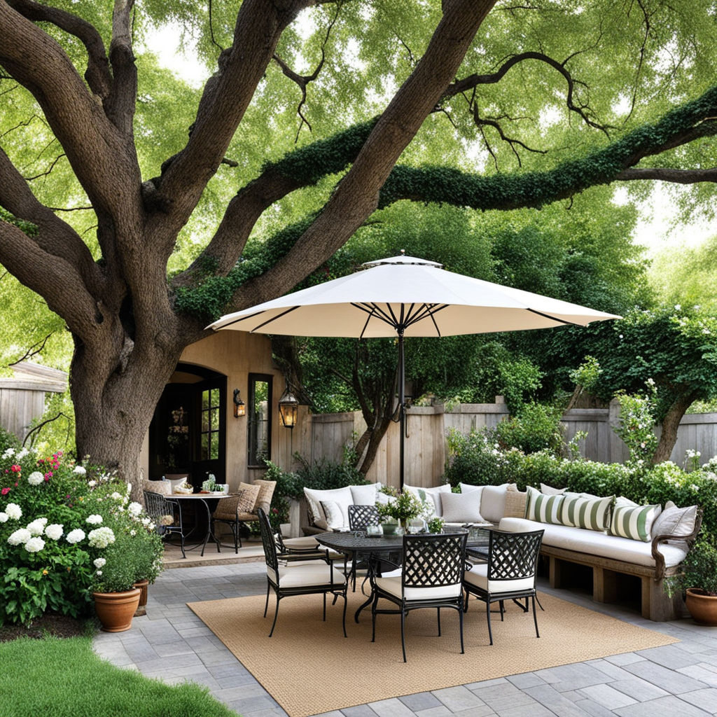 "Crafting Prompt: Cozy Outdoor Home Café Under a Big Tree" ... by ...