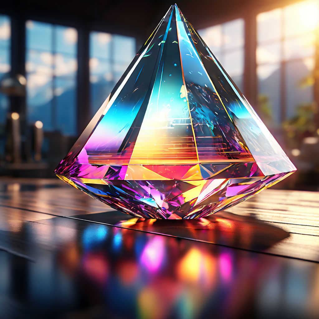 A prism with light diffraction by lp b - Playground