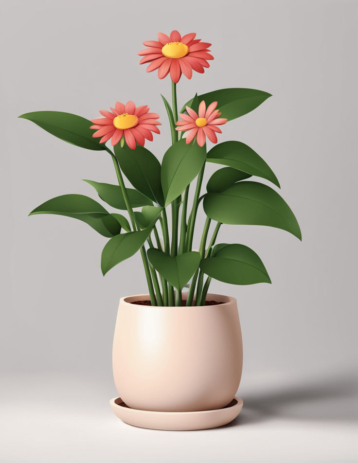 A beautiful 2d cartoon illustration vector realistic flower ... by Shiv ...