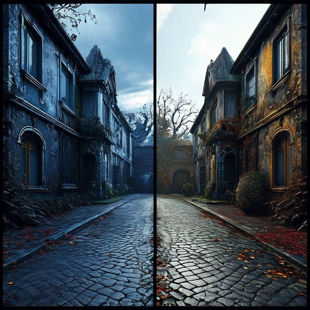 Split-image photo by Harris Hadji - Playground