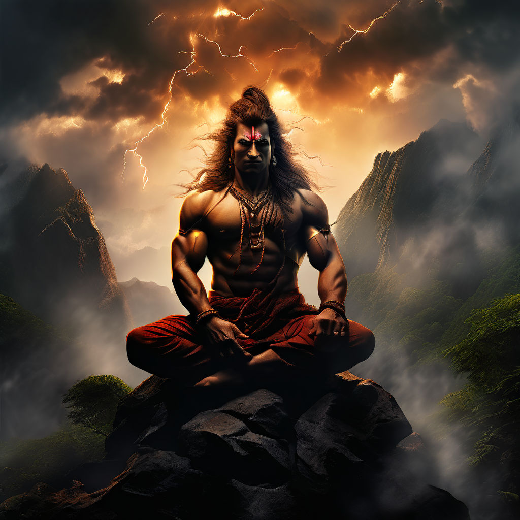 Mahadev exudes divine anger by Samarendra Singh - Playground