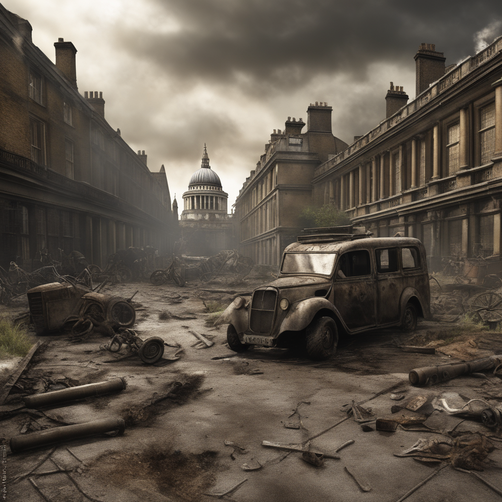 Photo realistic post apocalyptic view of the city of London. by Francis ...