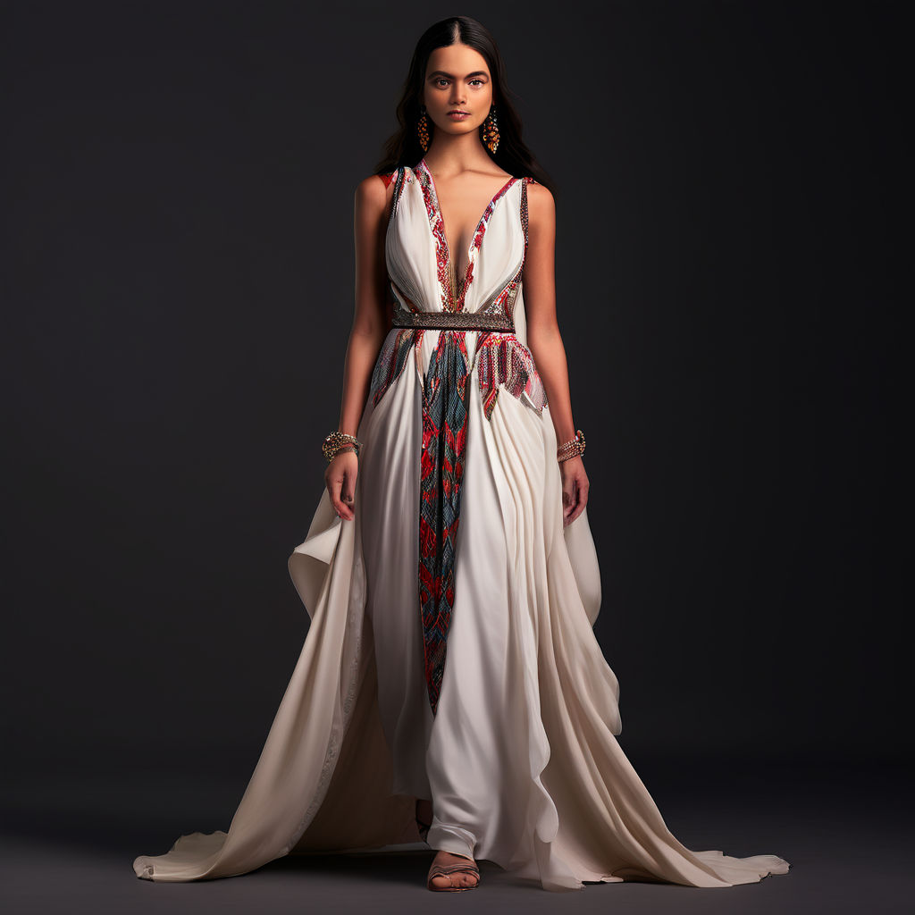 A design of a women's costume inspired by Syrian heritage th... by Sham ...