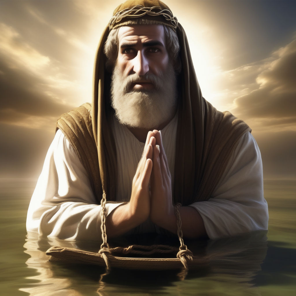 2. Generate an image that depicts the scene in which Naaman by ...