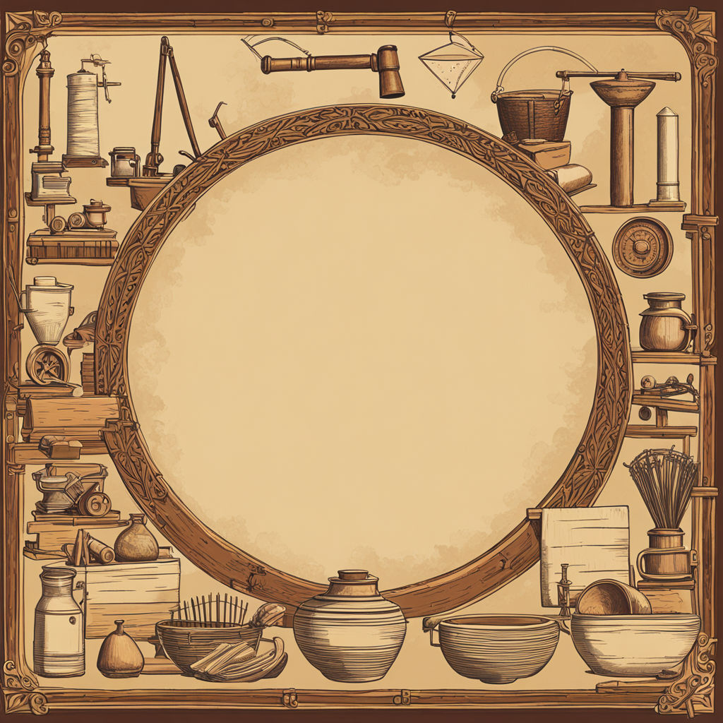 Draw a picture that depicts the beginnings of inventions in ... by ...